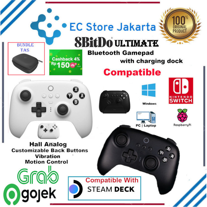 Jual 8Bitdo Ultimate Bluetooth Gamepad Wireless Controller Switch Windows | Shopee Indonesia