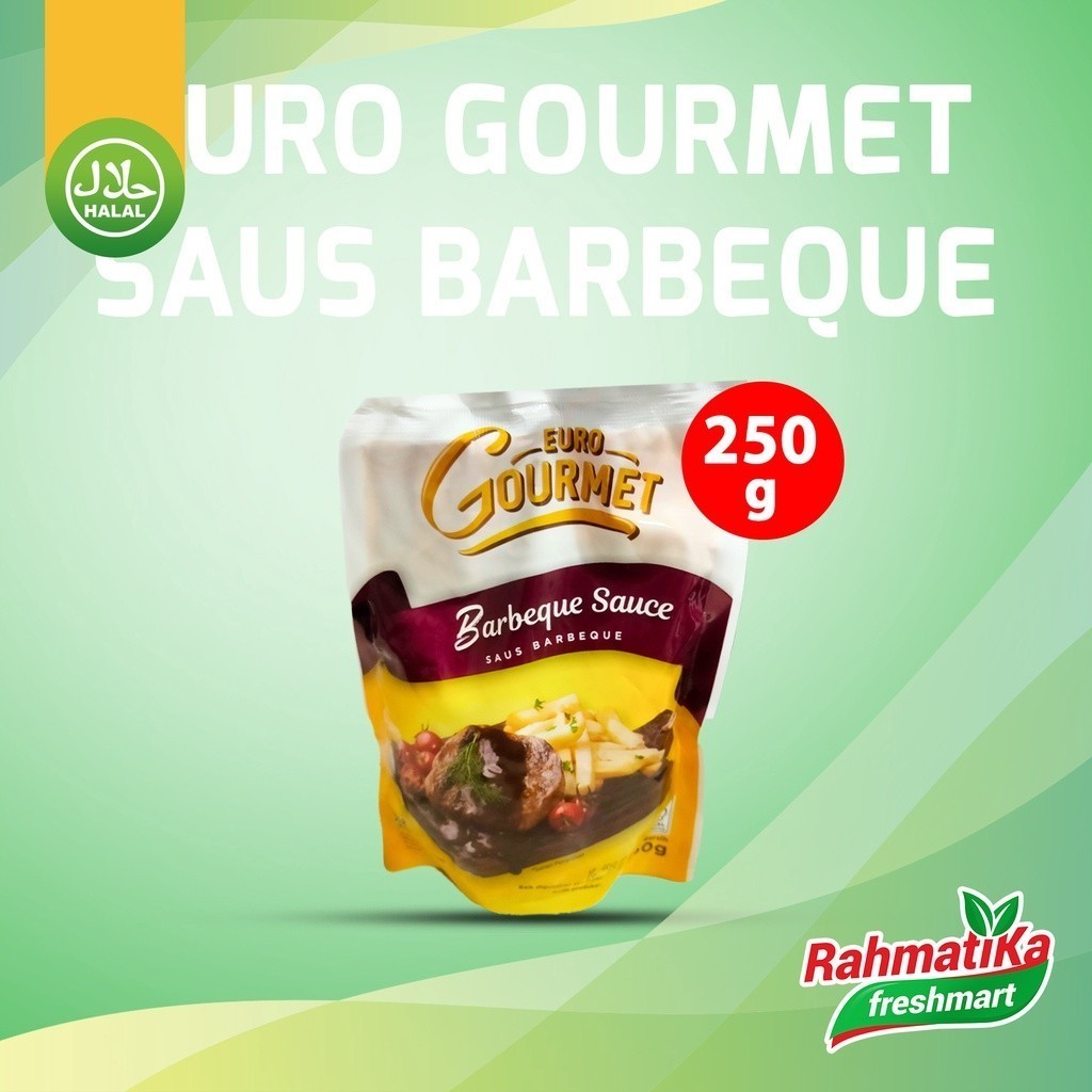Jual Euro Gourmet Barbeque Sauce / Saus Barbeque 250g (Pouch) | Shopee ...