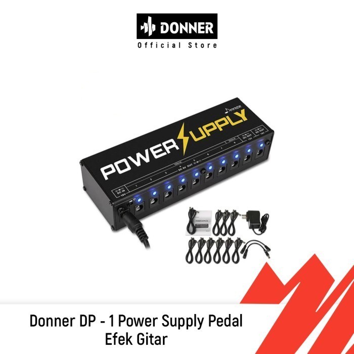 Jual Donner DP - 01 Power Supply Pedal Efek Gitar | Shopee Indonesia