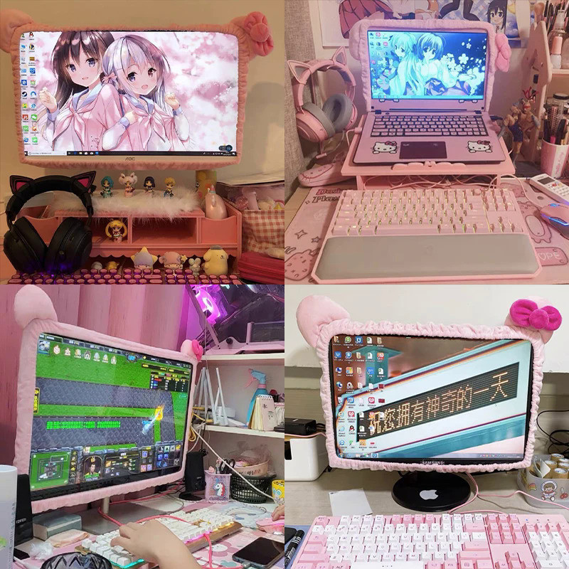 Jual Cute Dust-proof Computer Surrounding Notebook Monitor Decorative ...