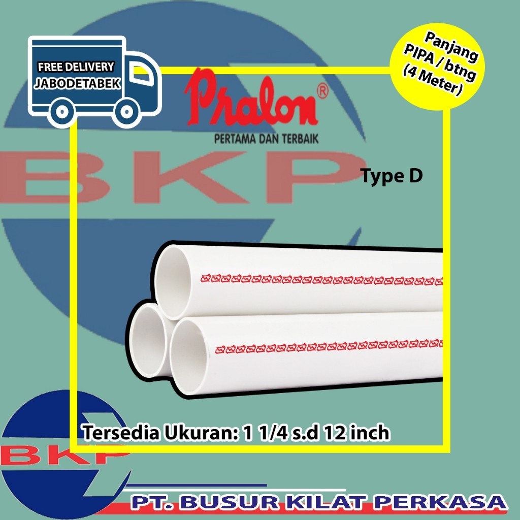 Jual Pipa Pvc 8 inch Pralon Class D (Pengiriman Kurir Toko) | Shopee ...