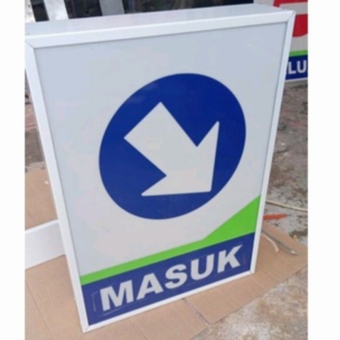 Jual Rambu in Out Pertashop Rambu keluar masuk Pertashop neonbox ...
