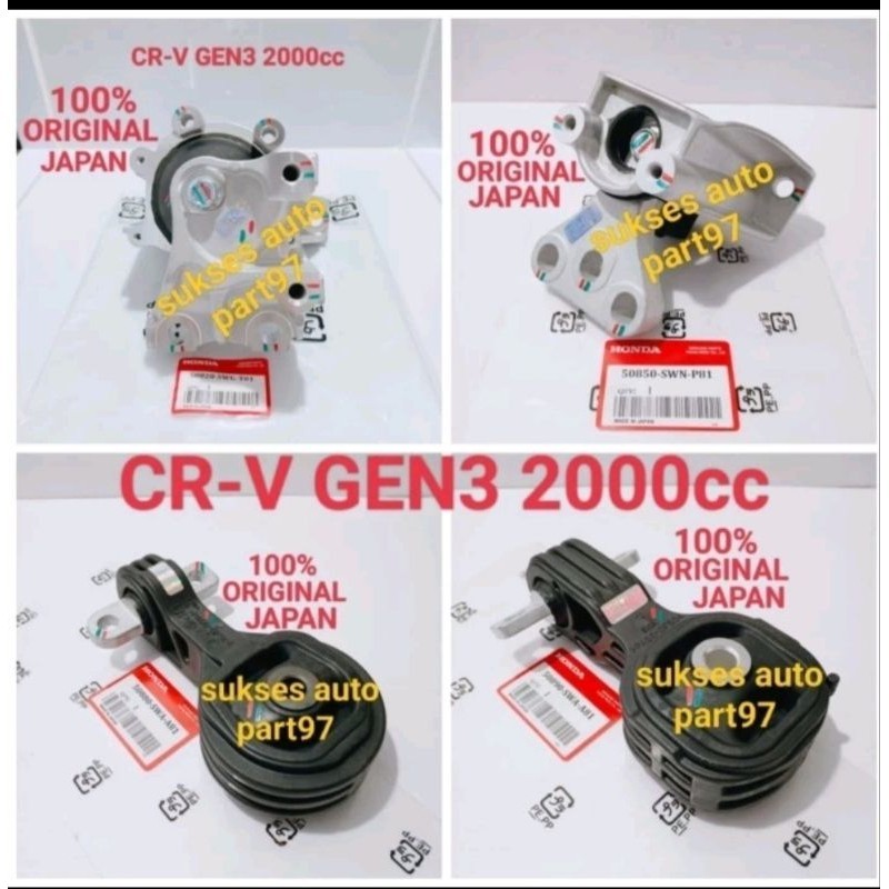 Jual engine mounting full set Honda CRV gen3 gen 3 2000cc 2007-2012 matic original | Shopee ...