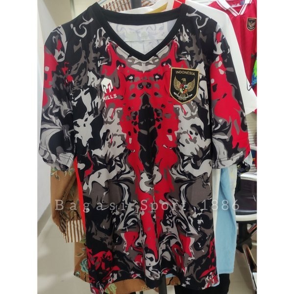Jual JERSEY BAJU BOLA TRAINING LATIHAN TIMNAS INDONESIA INDO ABU LIST ...