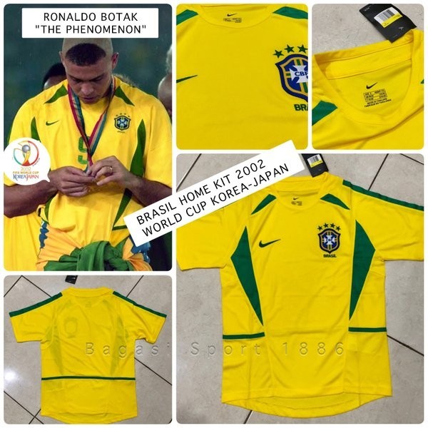 Jual JERSEY-BAJU BOLA-FOOTBALL RETRO-LAWAS-KLASIK-CLASSIC NEGARA BRASIL ...