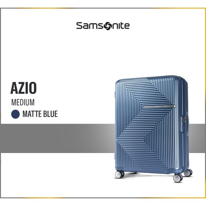Jual Samsonite Koper Hardcase Azio Medium 25 inch - Matte Blue | Shopee ...