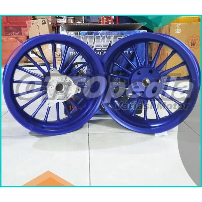 Jual Velg Racing Tapak Lebar Power Classic Dokar Biru Candy Nmax New ...
