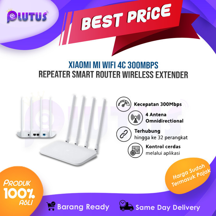 Jual Xiaomi Mi Wifi 4C 300Mbps Repeater Smart Router Wireless Extender | Shopee Indonesia