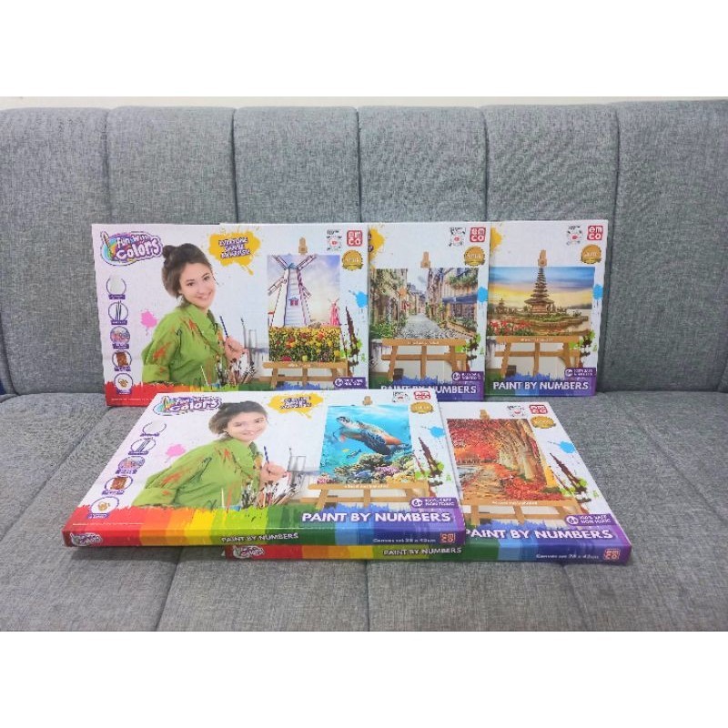 Jual EMCO Fun With Colors Paint By Numbers - Papan Lukis Cat Air Kanvas ...