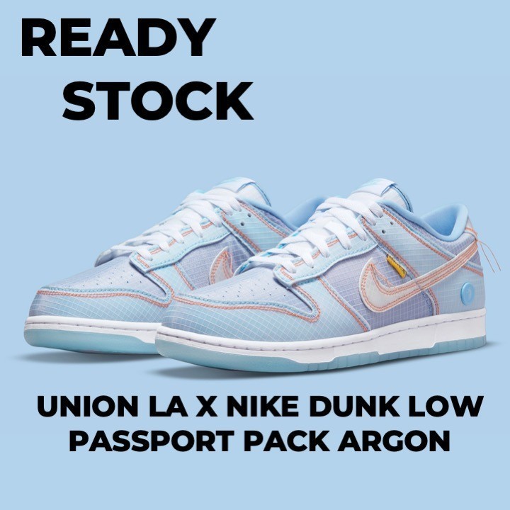 Jual Union LA X Nike Dunk Low Passport Pack Argon | Shopee Indonesia