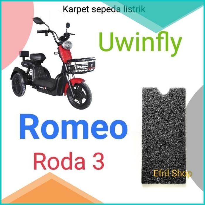 Jual Karpet sepeda listrik roda tiga Uwinfly Romeo plus roda 3 karpet ...