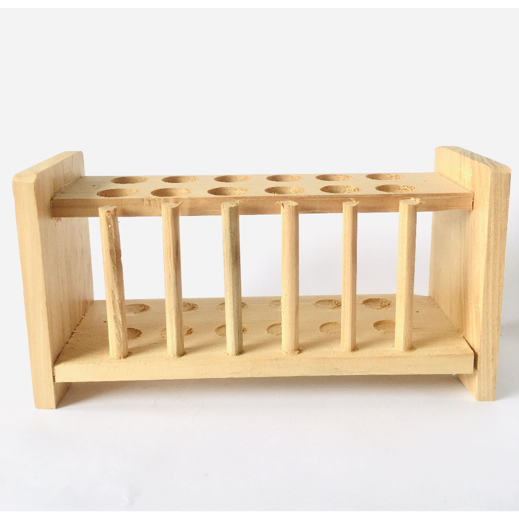 Jual RAK TABUNG REAKSI/BAHAN KAYU/ALAT LAB | Shopee Indonesia