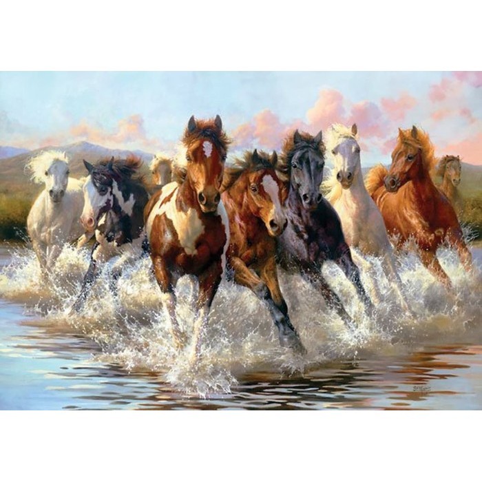 Jual Repro Digital Lukisan Horse Kuda Perkasa Jaya Size Kekuatan Custom ...