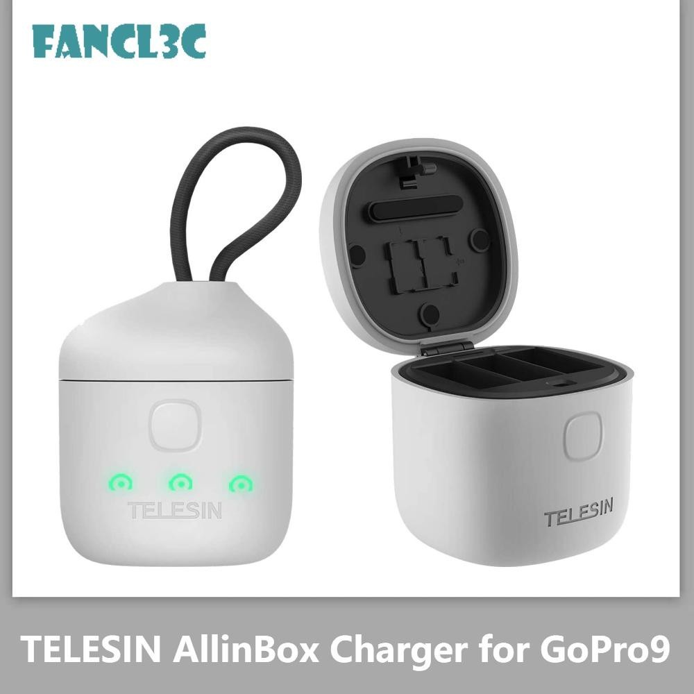 Jual Telesin Allin Box Charger Baterai USB Untuk GoPro Hero 9 Black ...