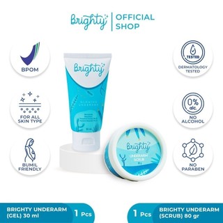 Jual Brighty Glowing Underarm X Underarm Scrub (Limited Package) Paket ...