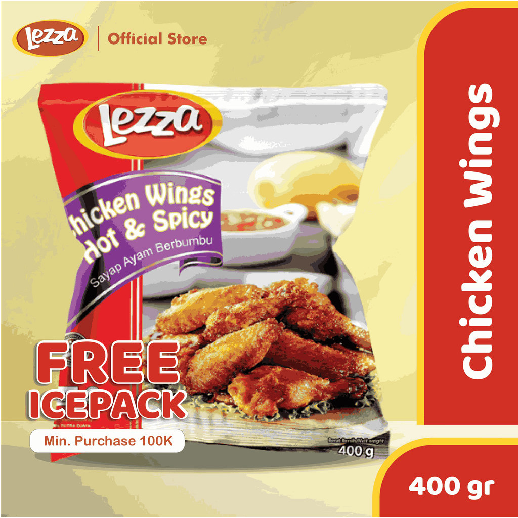 Jual LEZZA Chicken Wings Hot & Spicy Ayam Frozen | Shopee Indonesia