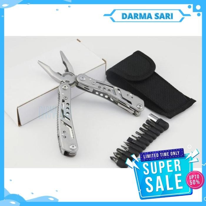Jual EDC SERBA GUNA PLIER SURVIVAL TOOL STAINLESS STEEL TANK OBENG ...