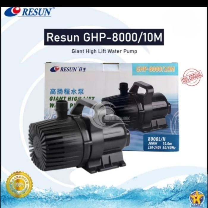 Jual Resun Ghp 8000 Water Pump Pompa Celup Kolam Giant High Lift 8000L ...