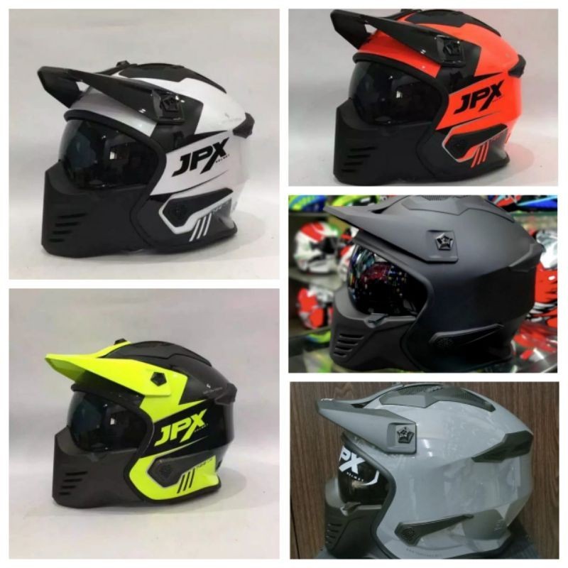 Jual HELM JPX MX 726-R FULL WARNA SOLID ORIGINAL | Shopee Indonesia