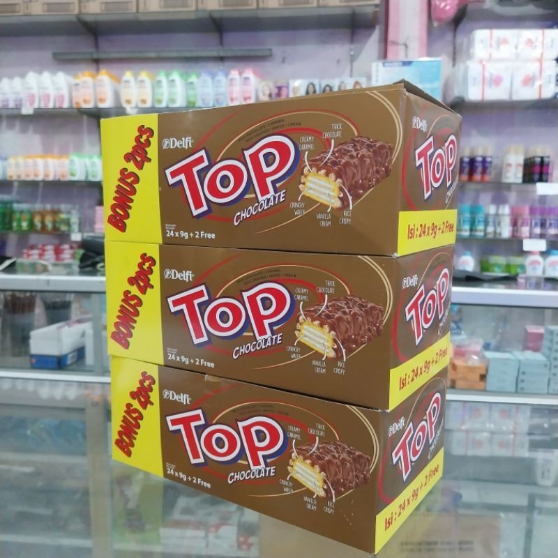 Jual DELFI TOP SNACK WAFER 1BOX | Shopee Indonesia