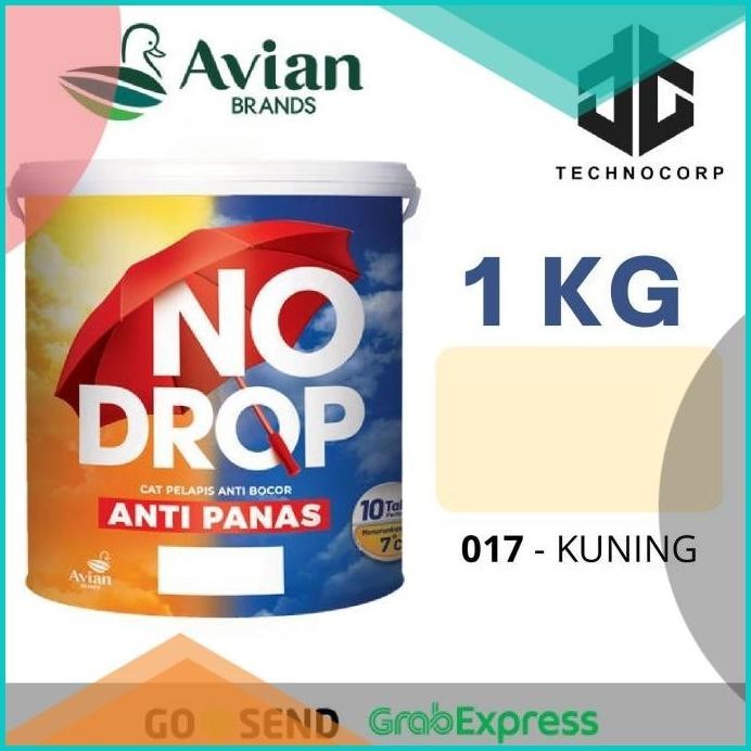 Jual CAT NO DROP 017 KUNING CREAM ANTI PANAS TAHAN AIR CUACA DINDING 1 KG 1 | Shopee Indonesia