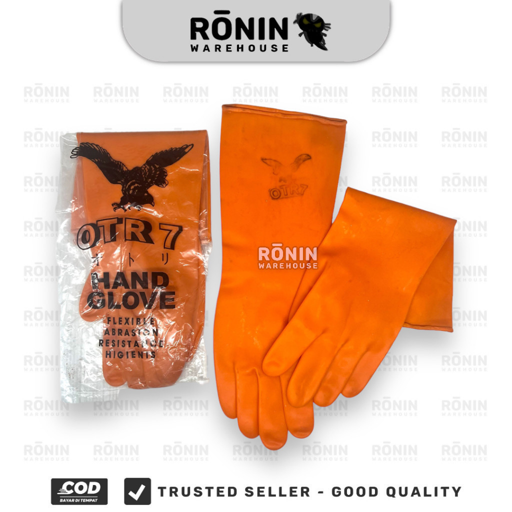 Jual OTORI Sarung Tangan Karet 5 7 Latex Janitor Cleaning Rubber Gloves ...