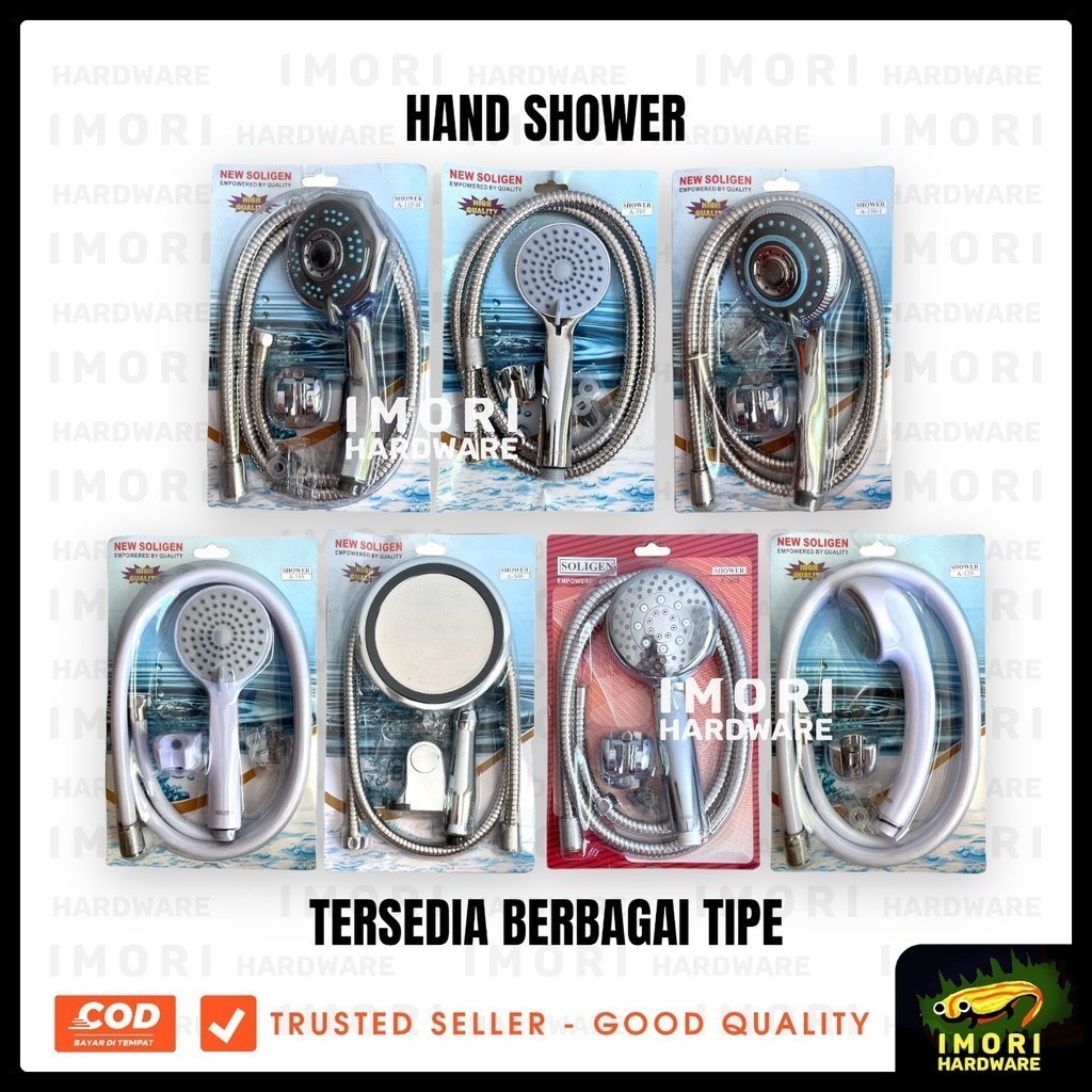 Jual SOLIGEN Hand Shower Kamar Mandi WC semprotan Kepala Stainless PVC krom | Shopee Indonesia