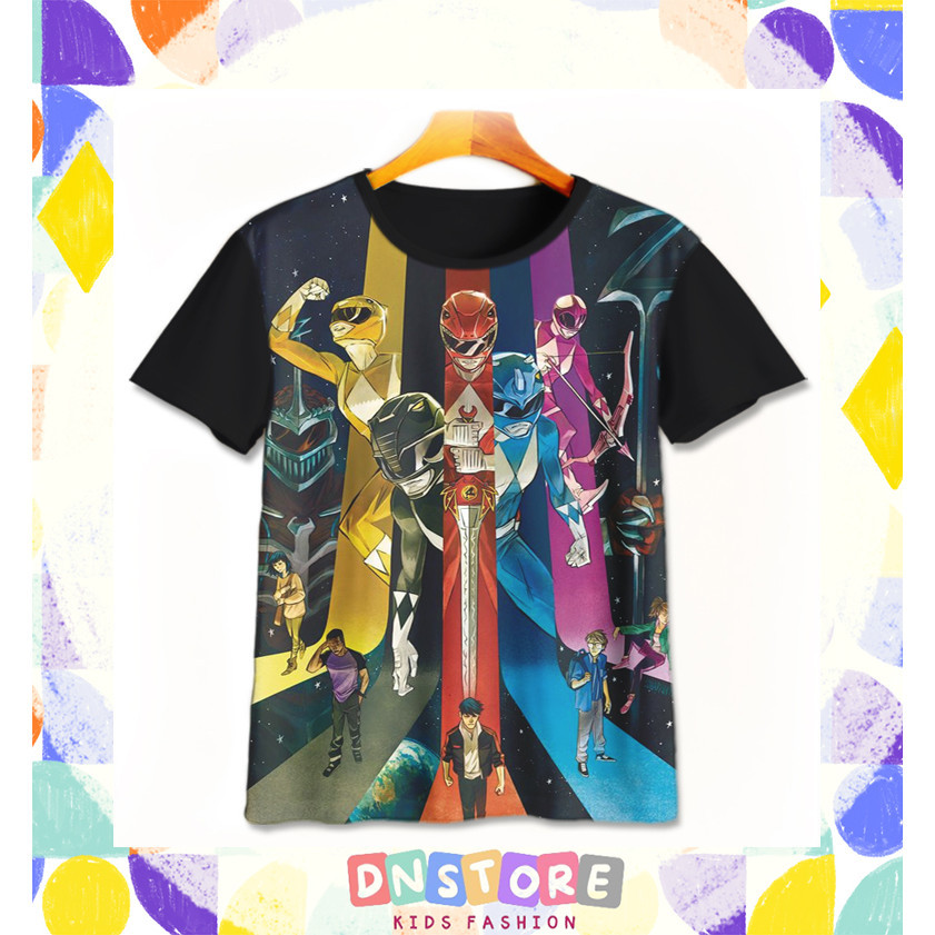 Jual Kaos Anak Power Ranger v1 Baju Film Animasi Kartun Anak Power ...