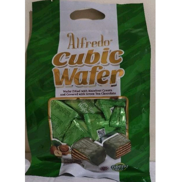 Jual ALFREDO CUBIC WAFER GREEN TEA 250Gr(isi 38pcs) | Shopee Indonesia