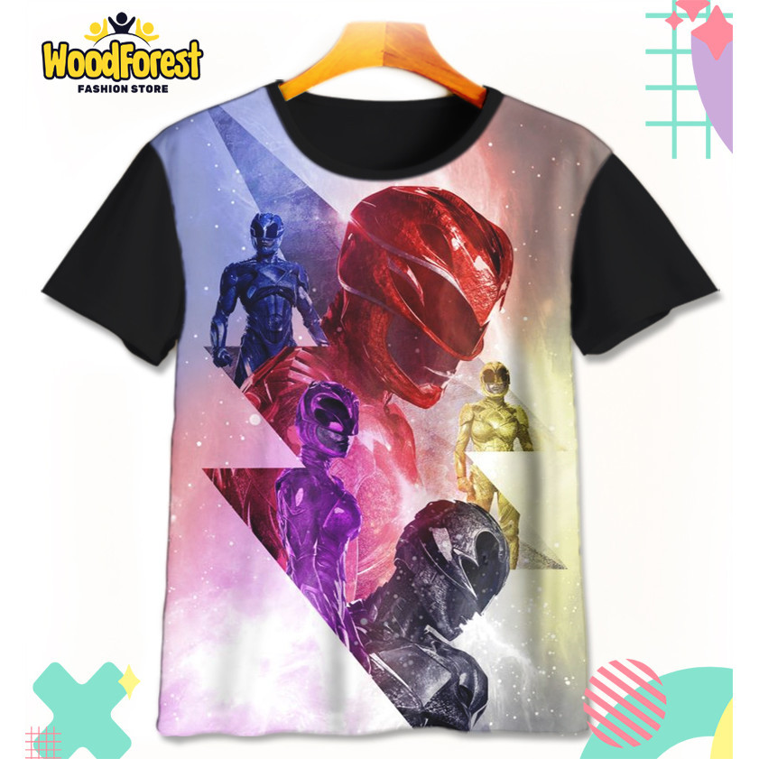 Jual Kaos Anak Anime Power Ranger v2 Baju Film Animasi Kartun Anak ...