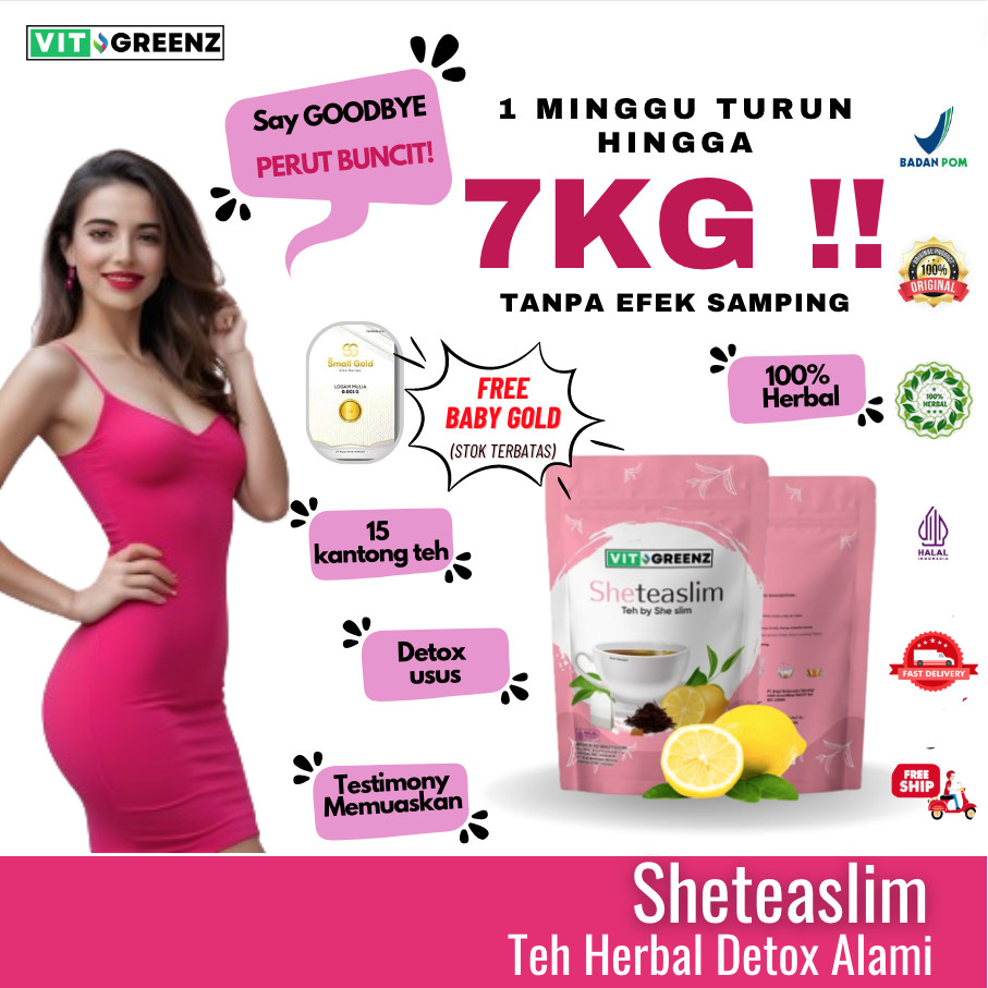 Jual SHE TEA SLIM | DETOX DIET SLIMMING ORIGINAL | Teh Hijau Pelangsing Penurun Berat Badan ...