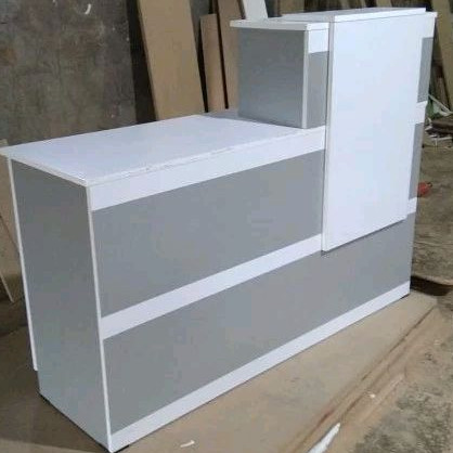 Jual MEJA LAUNDRY ABU PUTIH / MEJA KASIR / MEJA RESEPSIONIS / MEJA ...