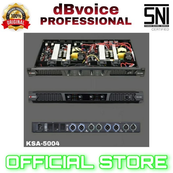 Jual Power Amplifier 4 Channel Db Voice Ksa 5004 Original Power Amplifier | Shopee Indonesia