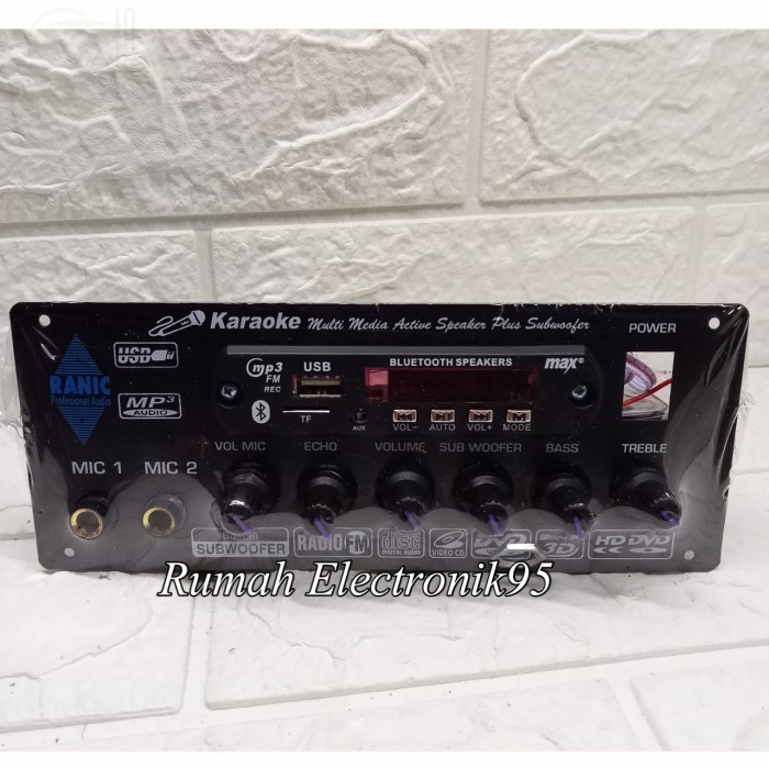 Jual Kit Tone Control Stereo Echo Plus Subwoofer + Mp3 Bluetooth Ranic ...