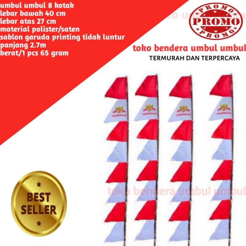 Jual UMBUL UMBUL MERAH PUTIH TERMURAH 8 GREGAJI ISI 20 PCS | Shopee Indonesia