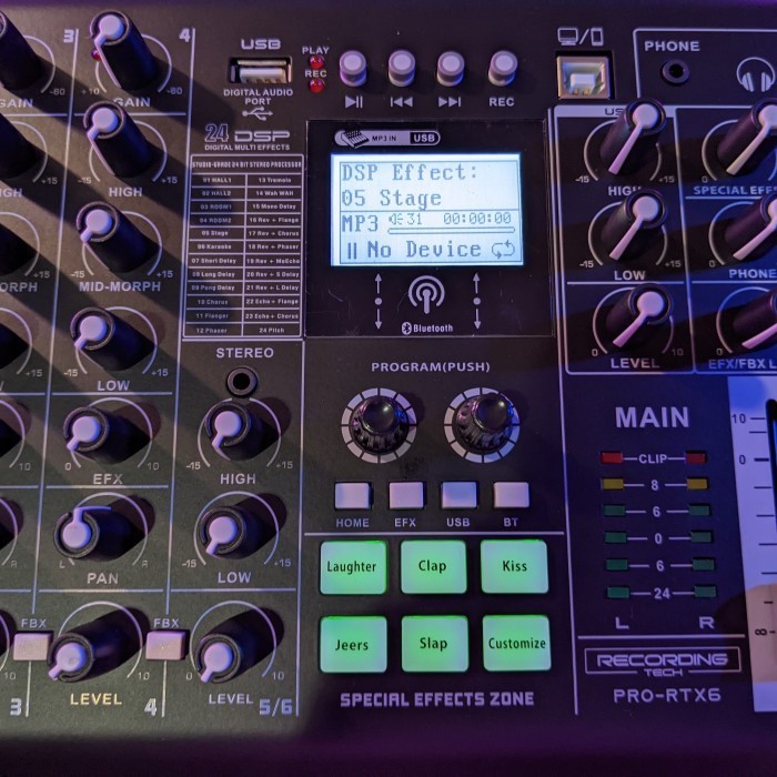 Jual Recording Tech Pro RTX6 - USB Audio Mixer 6 Channel All in One ...