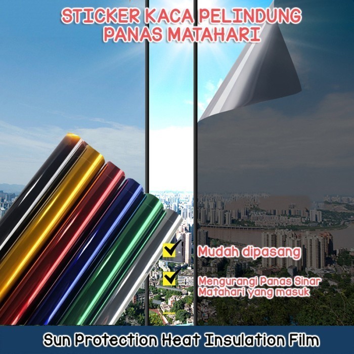 Jual Stiker Kaca One Way Sticker Satu Arah Sticker Mata Mata Black ...