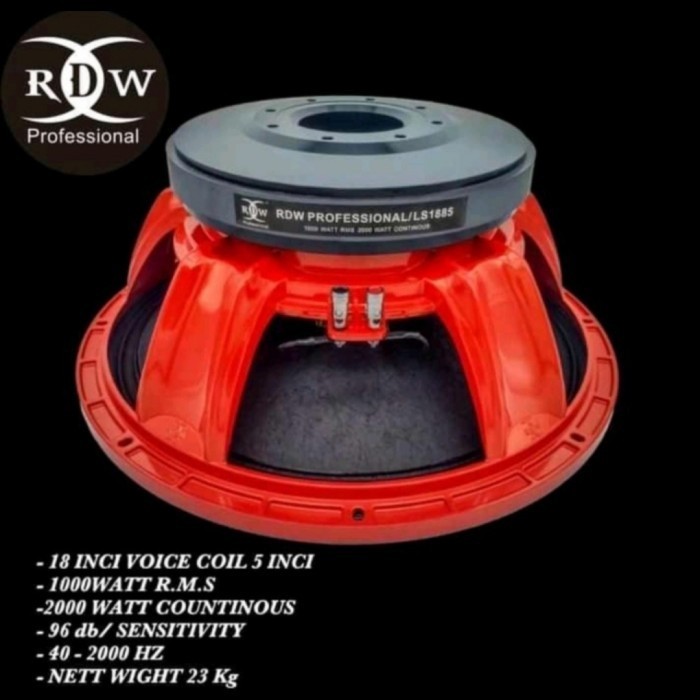 Jual Speaker Komponen Rdw 18 Ls1885 Ls 1885 18Inch Vc 5In Produk ...