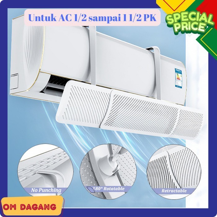 Jual BARU! UNIVERSAL TALANG AC REFLEKTOR PENAHAN PENGHALANG ANGIN AC ...