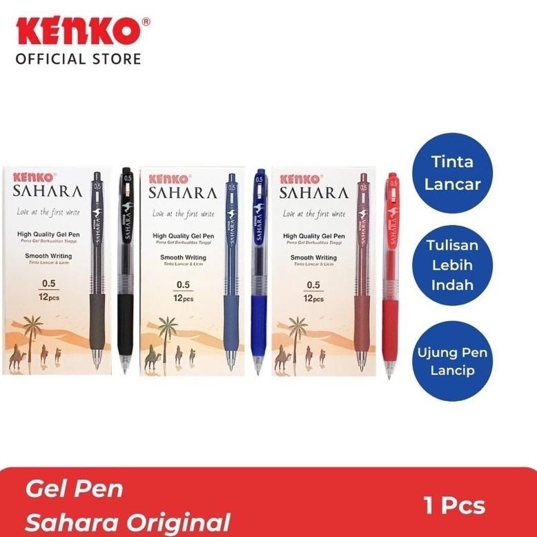 Jual Tarbaru Gel Pen Kenko 0.5 Sahara Warna/Bolpen Kokoro Gel/Pcs ...