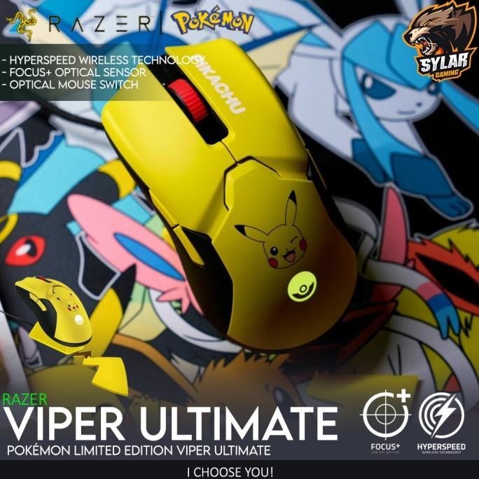 Jual Razer Viper Ultimate Pikachu Edition Wireless Gaming Mouse ...