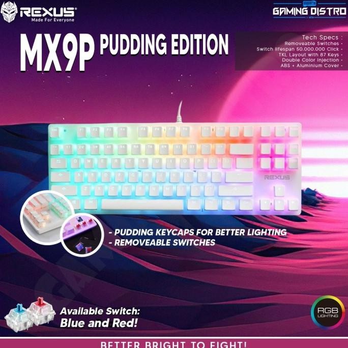 Jual Rexus Legionare MX9P RGB TKL White Pudding Mechanical Keyboard ...