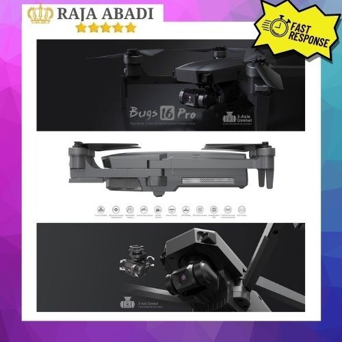 Jual MJX Bugs 16 Pro B16 Pro EIS 5G WIFI FPV 3-Axis Gimbal GPS DRONE | Shopee Indonesia
