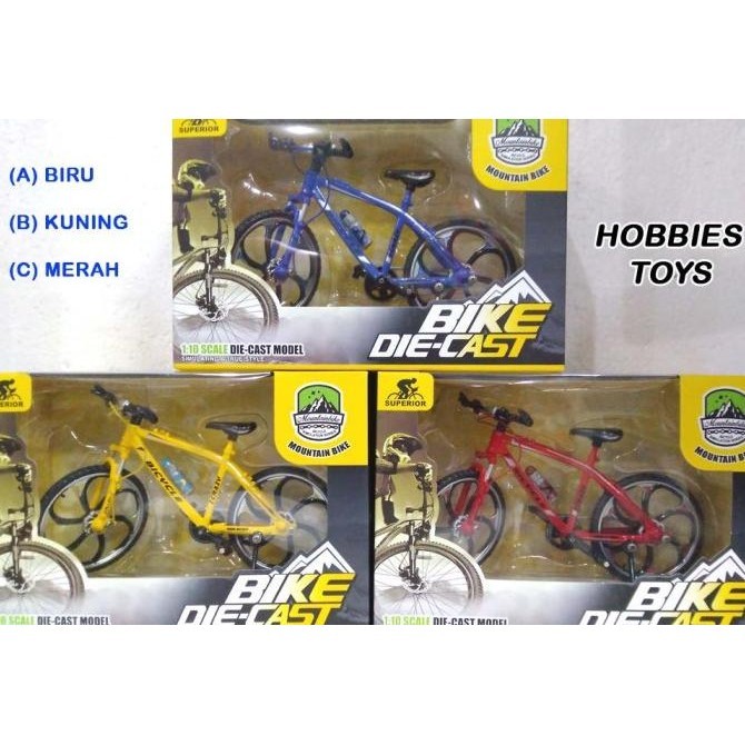 Jual Miniatur Replika Diecast Sepeda Balap skala 1:10 Mountain Bike ...