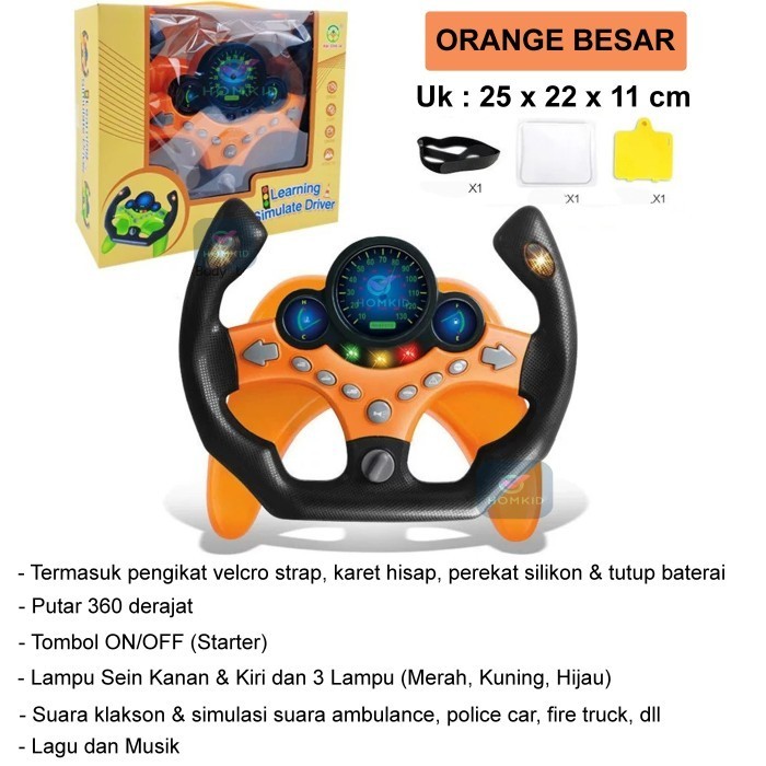 Jual Mainan Setir Mobil Anak Steering Racing Wheel Stir Setiran Edukasi ...