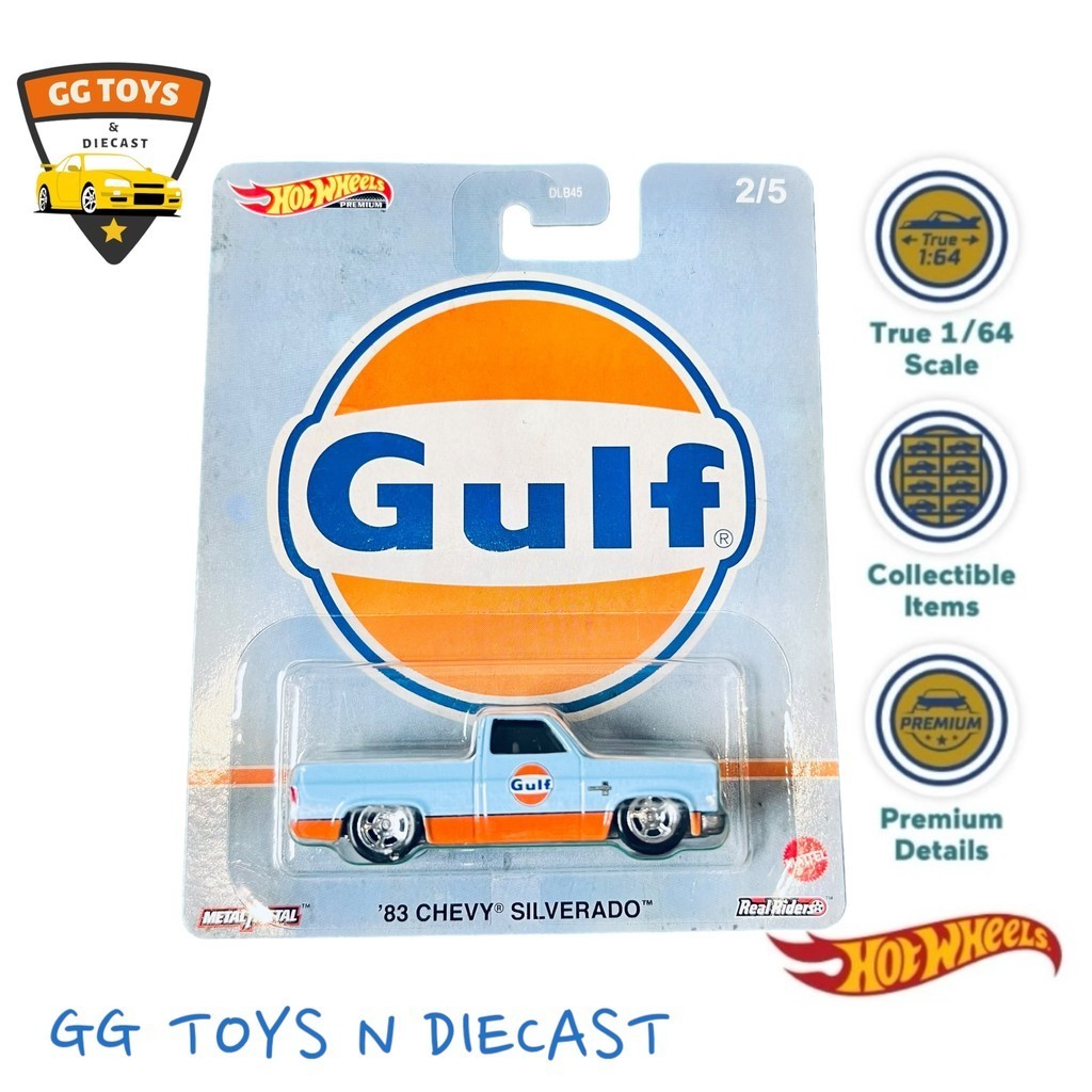 Jual Hotwheels Hot Wheels HW Premium Gulf Chevy Silverado | Shopee ...