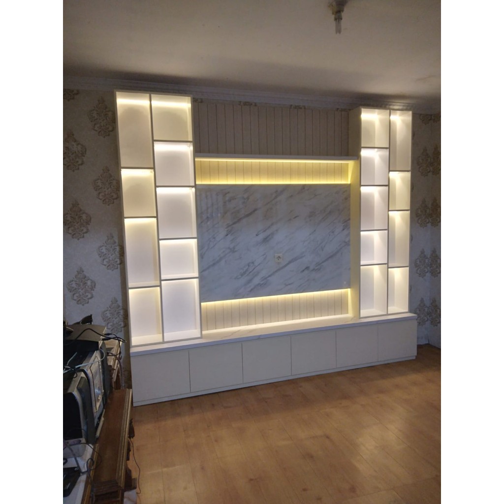 Jual Backdrop TV Custom, Kabinet | Shopee Indonesia