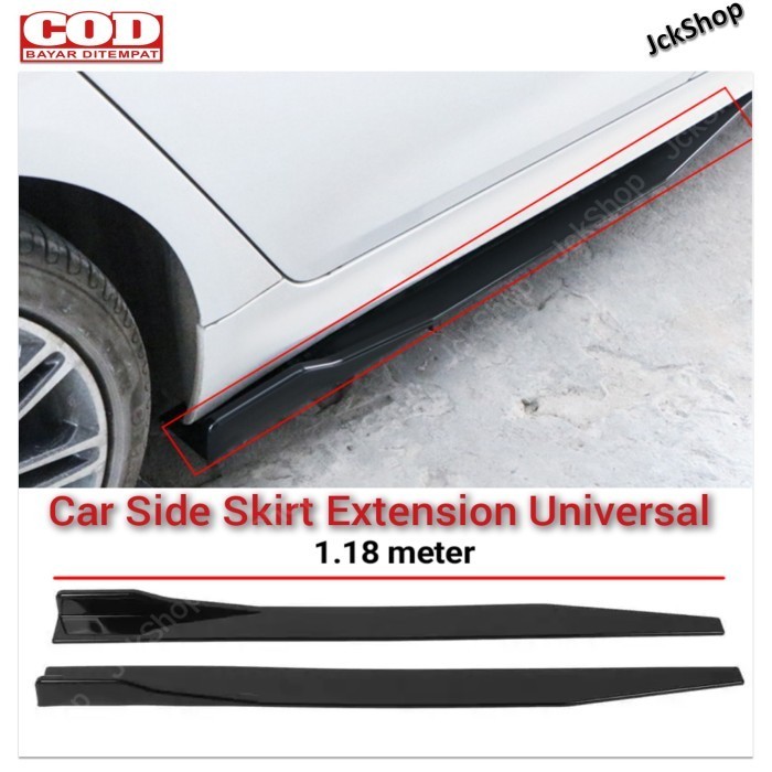 Jual SIDE SKIRT EXTENSION BODY SAMPING MOBIL UNIVERSAL LONG | Shopee ...