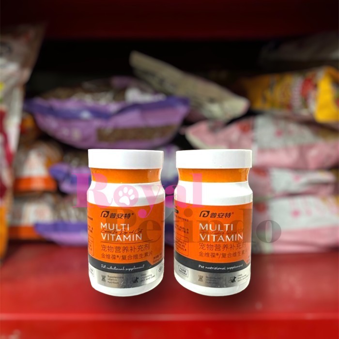 Jual Puainta Multivitamin Chew Health Support Kucing Anjing 200 Tablets ...