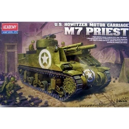 Jual Ready US army M7 Priest Self-propelled howitzer 1/35 model kit academy | Shopee Indonesia